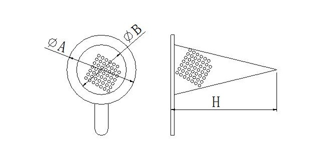 Customized Temporary Strainer , Wafer Type Temporary Conical Strainer ...