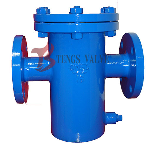 Din Flanged Simplex Basket Strainer , Pn16 Fabricated Steel Bucket Type ...